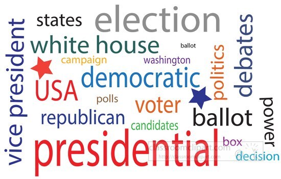 presidential election word wall clipart 2 - Classroom Clipart