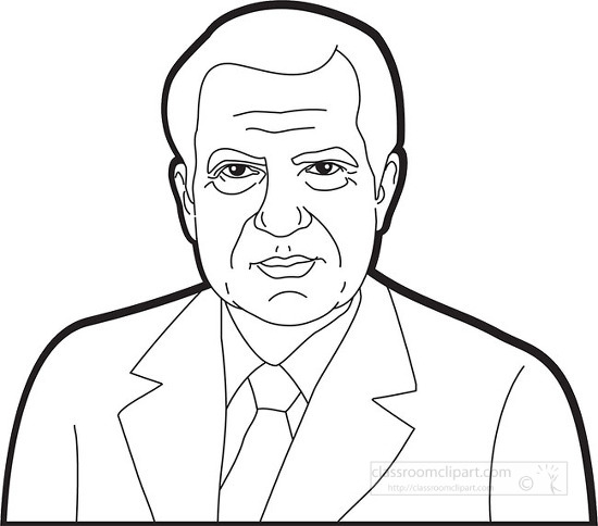 Free president-richard-nixon-clipart-outline - Classroom Clipart