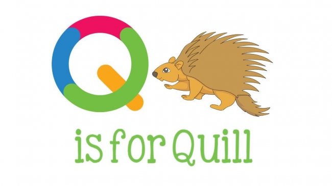 Free q quill animated alphabet - Classroom Clipart