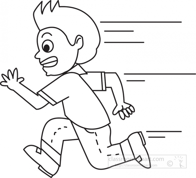 race 3 outline - Classroom Clipart