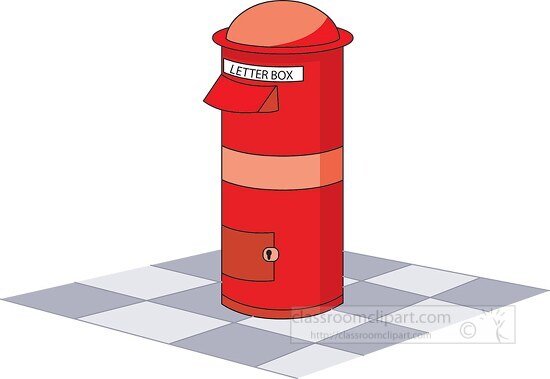 red mail box letters clipart 7154 - Classroom Clip Art
