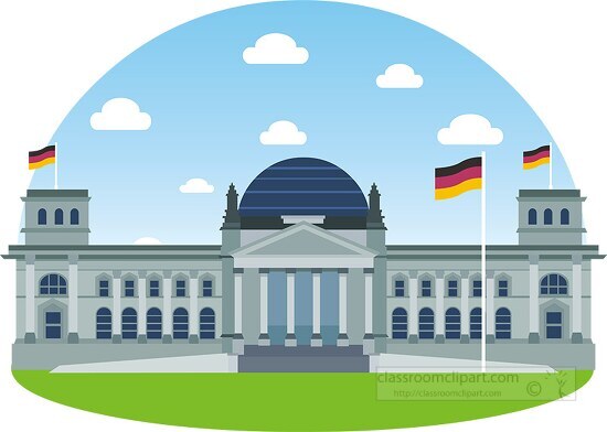 reichstag-building-in-berlin-germany-clipart - Classroom Clip Art