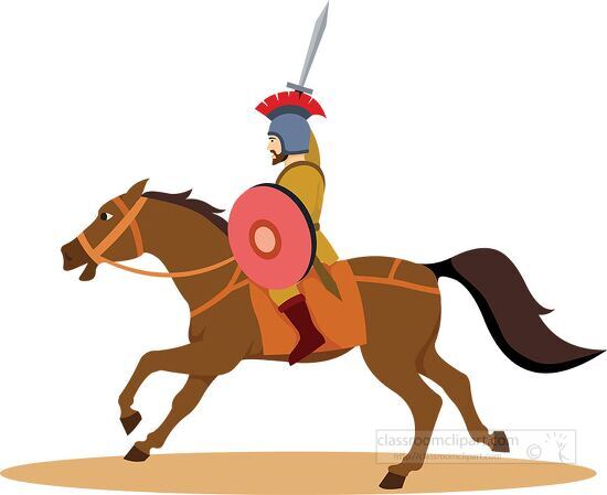 Military Clipart - roman cavalry ancient rome clipart