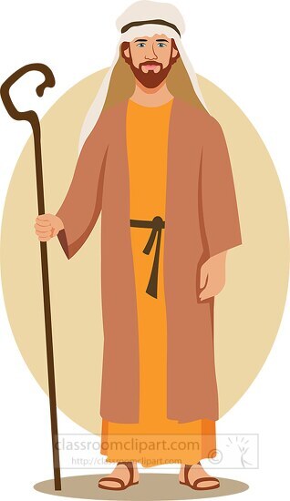 saint patrick holding clover christian clipart - Classroom Clip Art