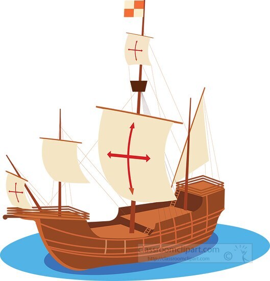 santa maria boat clipart - Classroom Clip Art