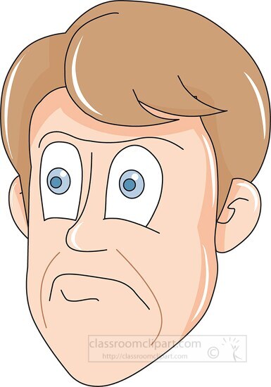 shameful facial expression clipart - Classroom Clip Art