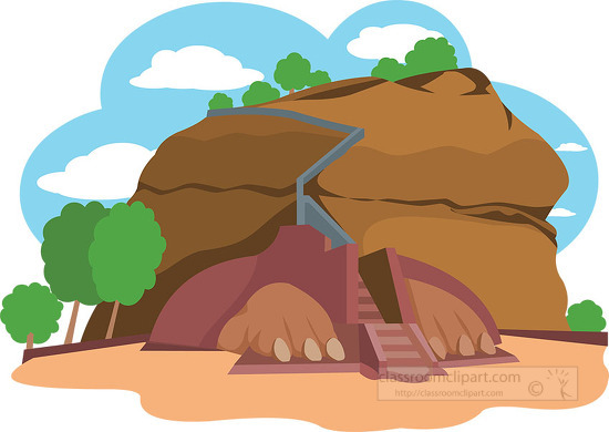 sigiriya lion gate sri lanka asia clipart illustration 6818 - Classroom ...