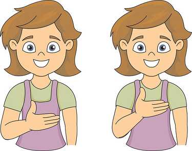 sign language expressing happy clipart - Classroom Clip Art