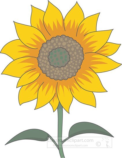 Flower Clipart-spring time flowers with butterllies sun clipart
