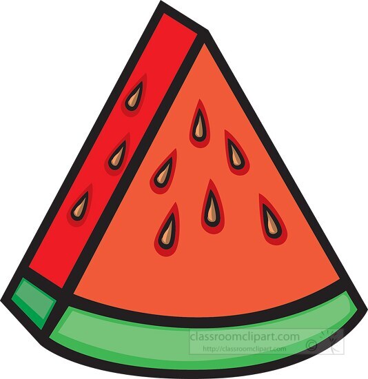 slice of watermelon clipart - Classroom Clip Art