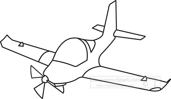 small private single engine piper aircraft clipart image - Classroom ...