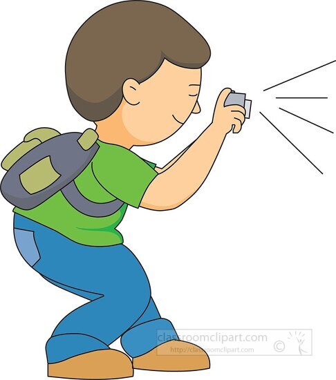 Camera Clipart-snapping a picture with a camera clipart