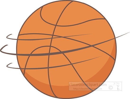 spinning basketball - Classroom Clip Art