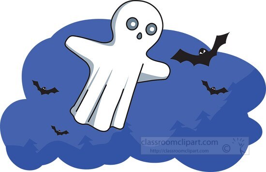 spooky halloween ghost 07 clipart - Classroom Clip Art