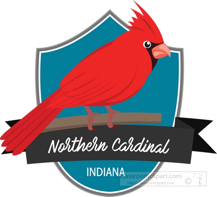 state bird of kentucky the northern cardinal clipart - Classroom Clip Art