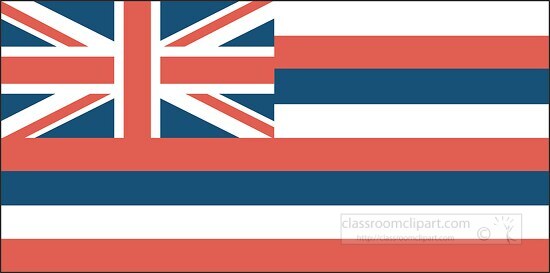 State of Hawaii flag - Classroom Clip Art