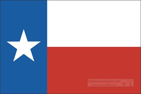 State of Texas flag - Classroom Clip Art
