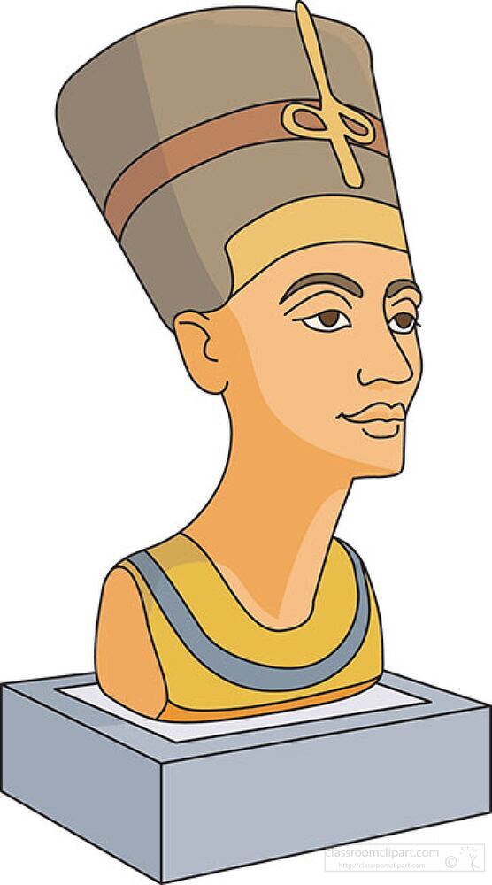 Ancient Egypt Clipart-statue nefertiti ancient egyptian art