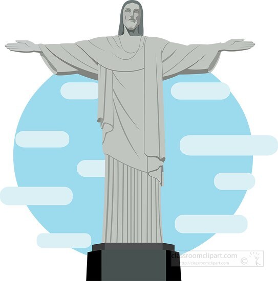 Free christ the redeemer rio brazil clipart 618 - Classroom Clipart