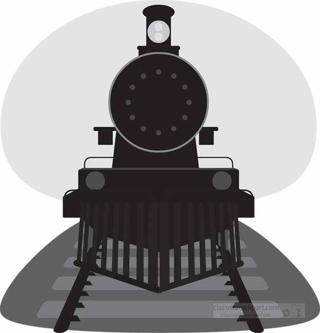 steam engine front view of steam train transportation gray color ...