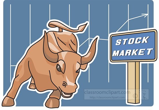 stock market bull clipart - Classroom Clip Art