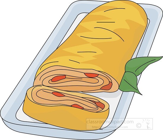 strudel dessert 308 - Classroom Clip Art