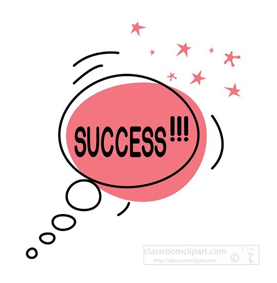 success thought bubble clipart - Classroom Clip Art