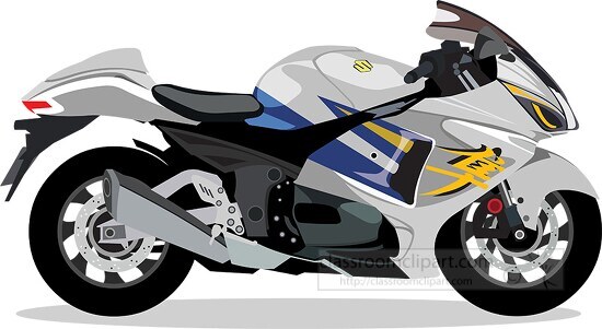 suzuki hayabusa motorcycle bikes clipart - Classroom Clip Art
