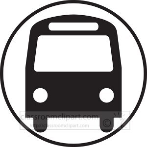 Free symbol bus shuttle - Classroom Clipart