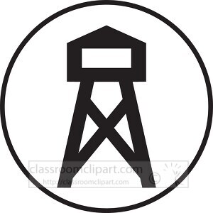Free symbol misc lookout tower - Classroom Clipart