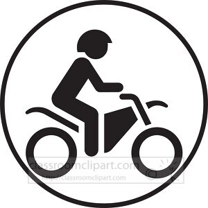 Symbols Clipart-symbol motor bike trail