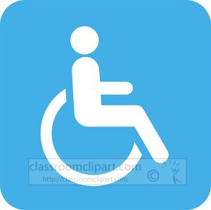 symbols accessibility wheelchair accessible color - Classroom Clip Art
