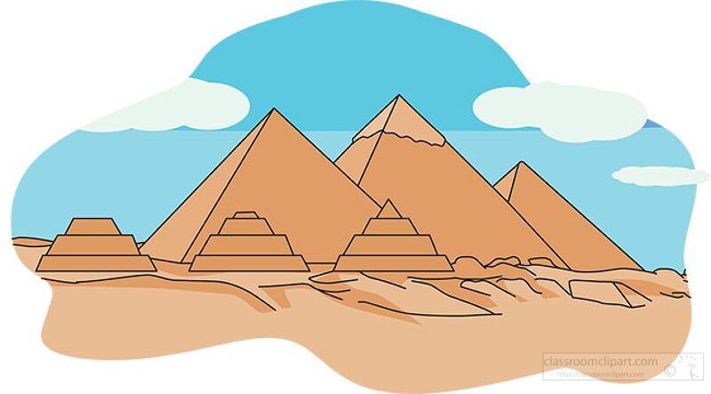 the great pyramid of giza clipart - Classroom Clip Art
