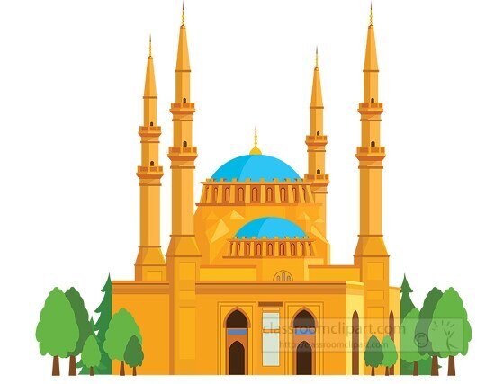 the mohammad al amin mosque at martyrs square beirut lebanon cli ...