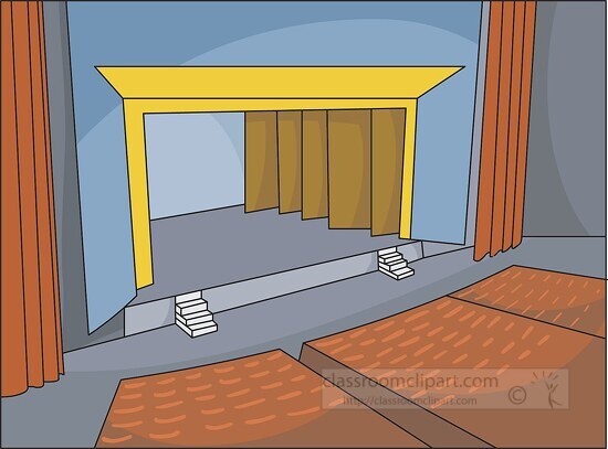 theatre stage - Classroom Clipart