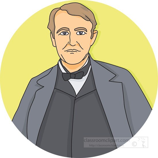 thomas edison 1112 - Classroom Clip Art