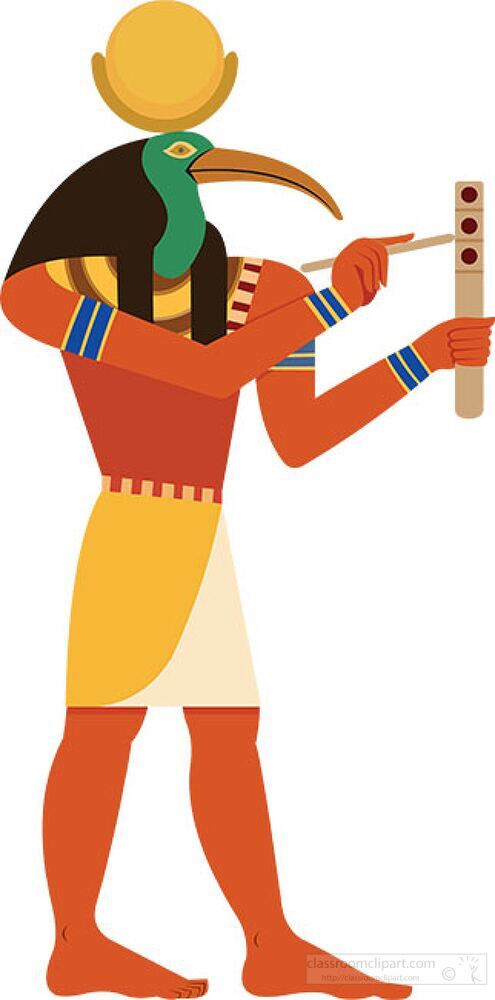 Ancient Egypt Clipart - thoth the ancient egyptian god of scribe ...