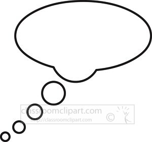Thought Bubble - Classroom Clip Art