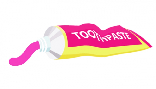 toothpaste-coming out of tube animated clipart - Classroom Clip Art
