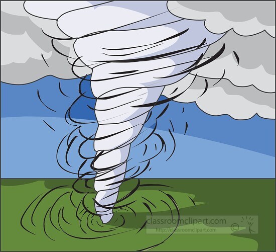 tornado funnel cloud - Classroom Clip Art