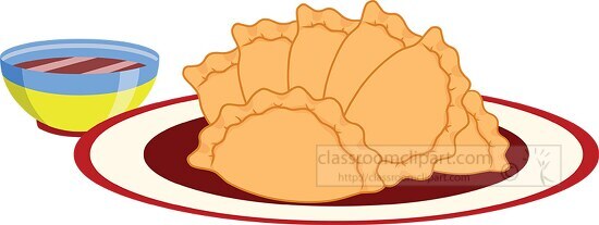 traditional chinese dumplings chinese food clipart - Classroom Clip Art