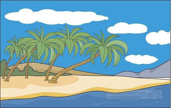 tropical island clipart - Classroom Clip Art