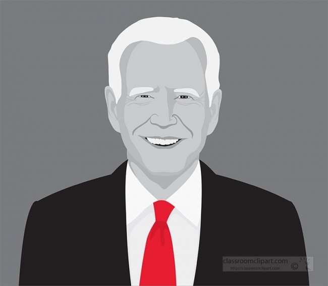 united states president biden gray color - Classroom Clip Art