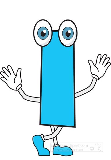 upper case letter I cartoon alphabet - Classroom Clip Art