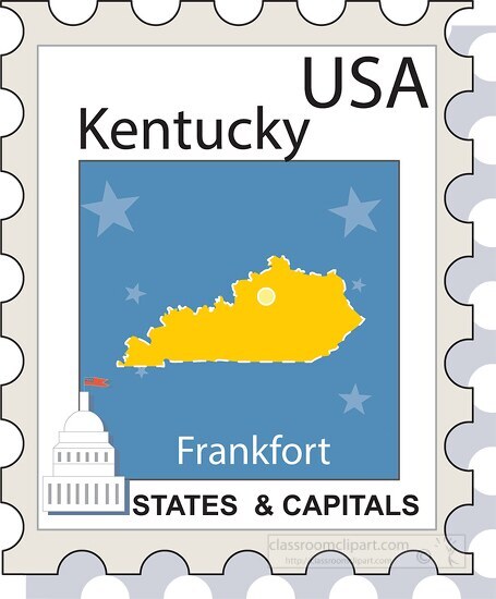 us state kentucky stamp clipart - Classroom Clip Art