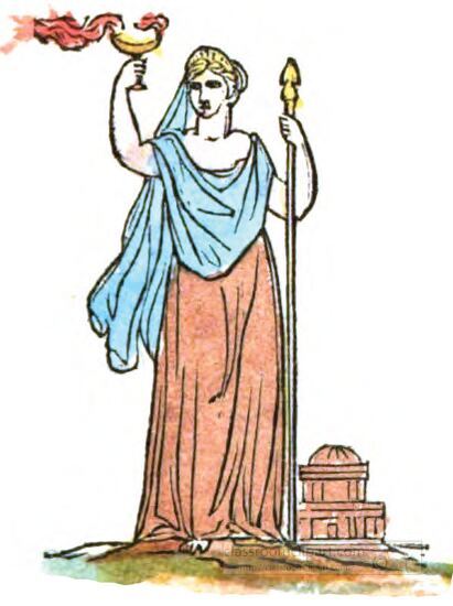 Vesta Mythology - Classroom Clip Art