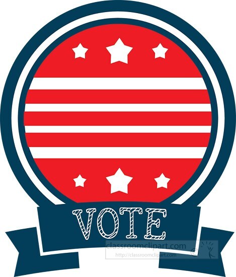 vote-logo-with-stars-stripes-clipart-700152.eps - Classroom Clip Art