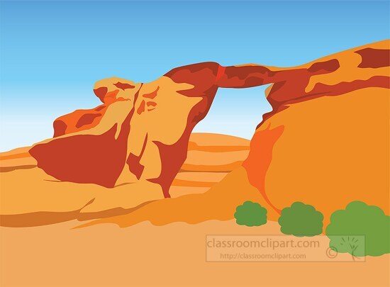 wadi rum valley moon jordan clipart - Classroom Clip Art