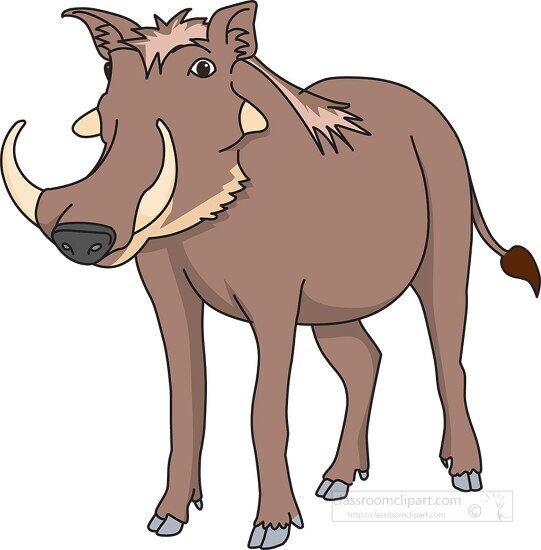 warthog a wild pig - Classroom Clip Art