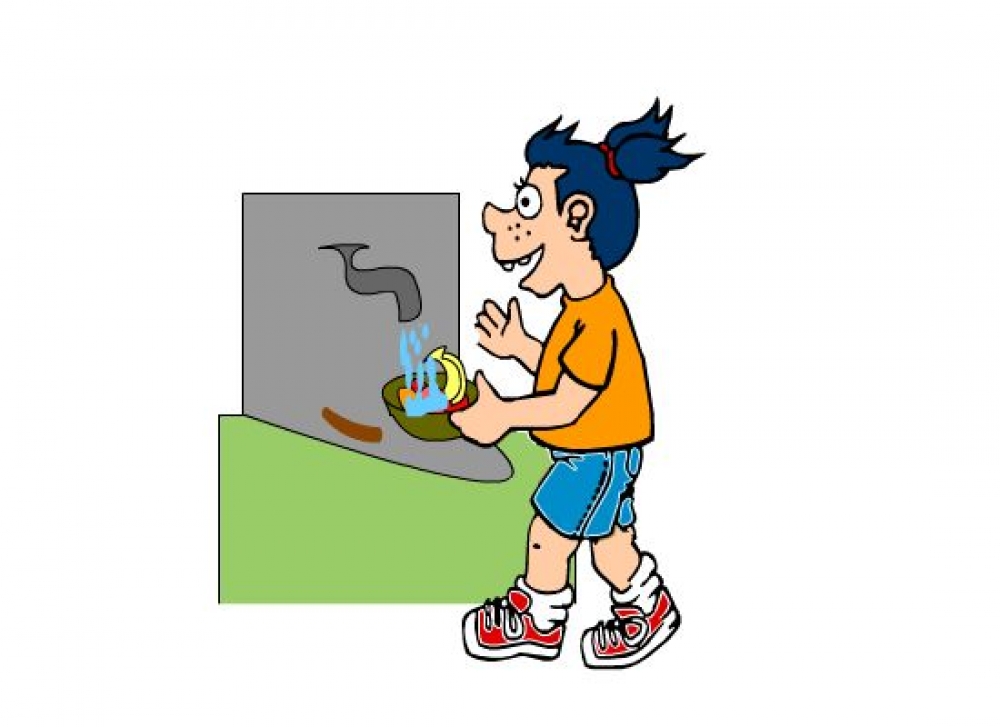 Washing Food Animation - Classroom Clipart